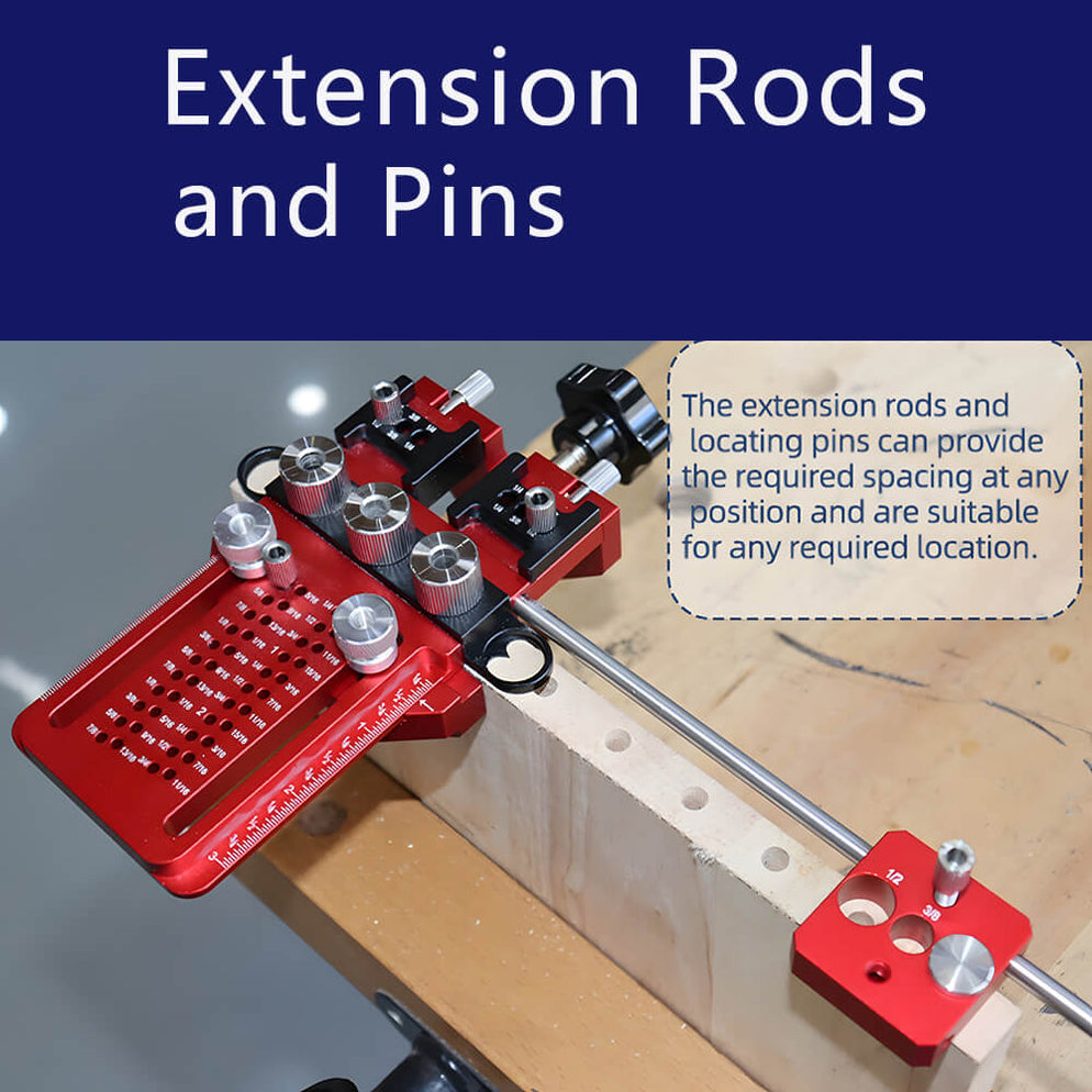 Levoite™ Doweling Jig Kit with Extension Rods & Pins — levoite