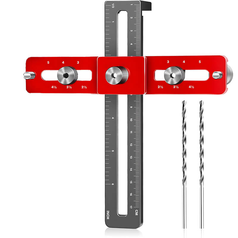 Levoite™ Cabinet Hardware Jig Adjustable Drill Guide with Shim — levoite
