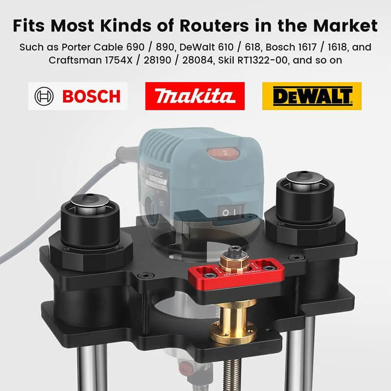 Precision Router Lift for Router Table Set Up Lift with Router Plate ...