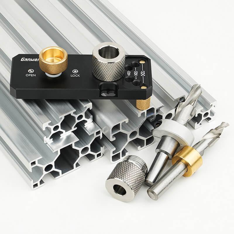 Levoite™ Aluminum Extrusion Profile Drilling Jig for 20/30/40 Series ...