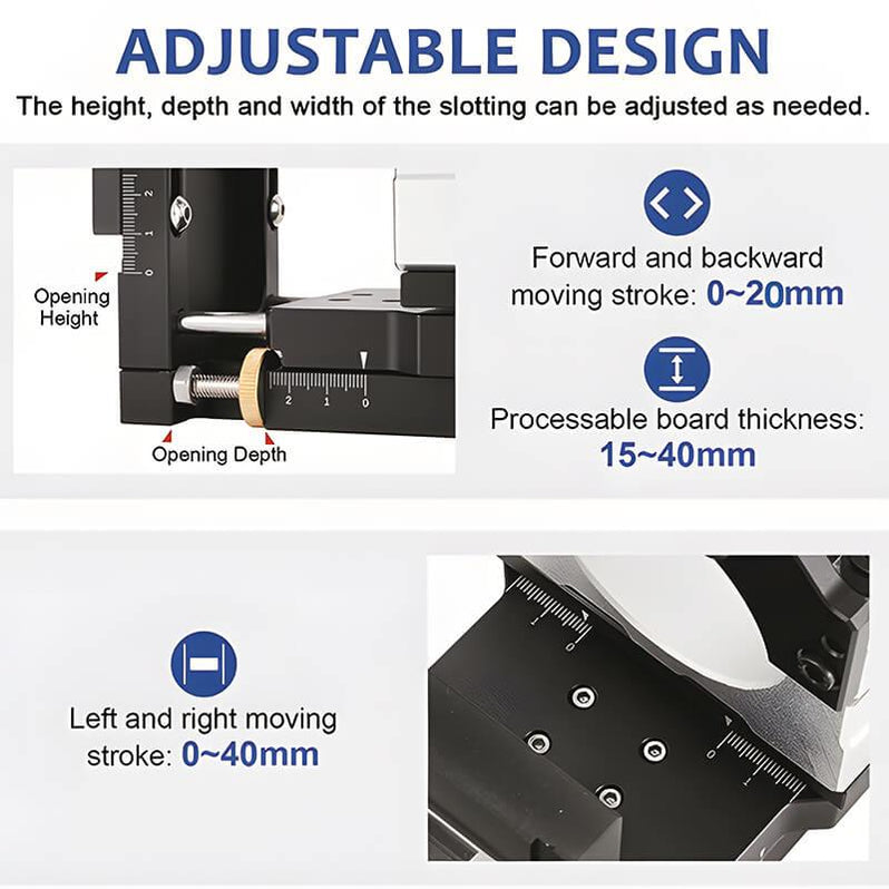 Levoite™ Router Mortising Jig Loose Tenon Jig Mortise and Tenon Jig ...