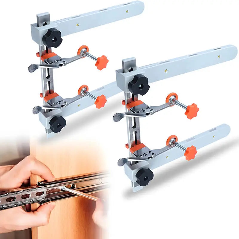 Universal Drawer Slide Jig with Toggle Clamp & Magnetic Arm — levoite
